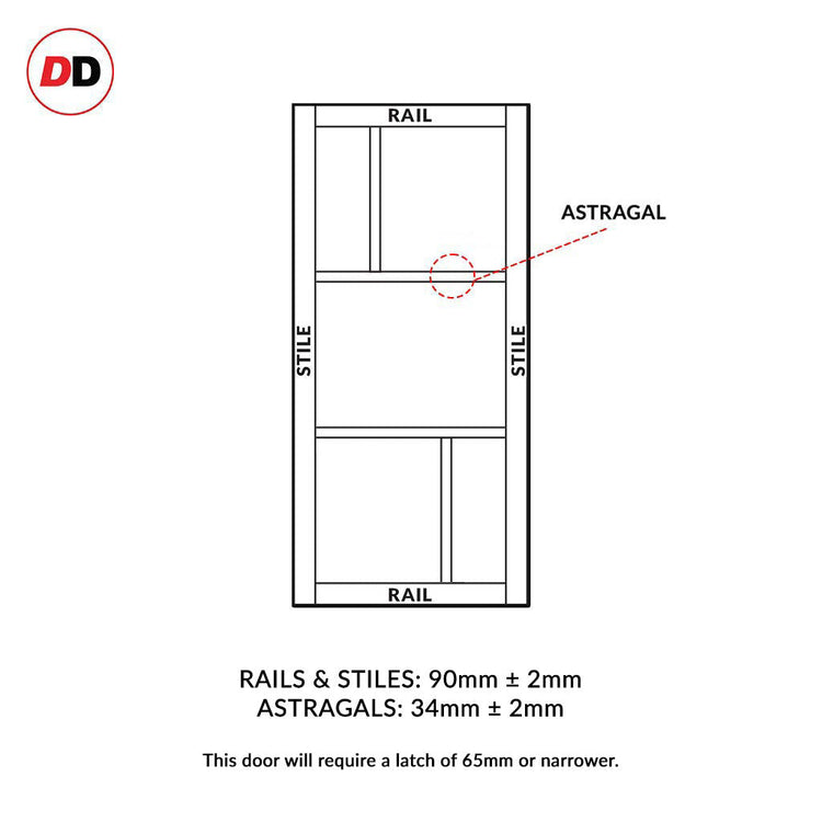 Aran 5 Panel Solid Wood Internal Door UK Made DD6432 - Eco-Urban® Stor ...