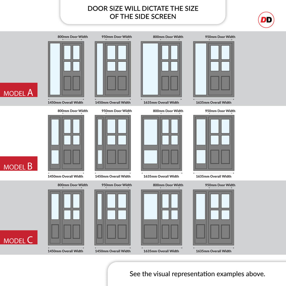 Exterior Victorian Ailsa 4L 2P Front Door with Single Sidelight - Cust ...