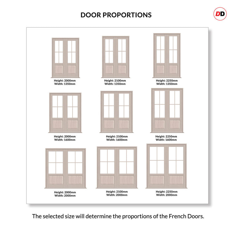 Made to Measure External Ascot Traditional French Doors - 57mm Thick ...