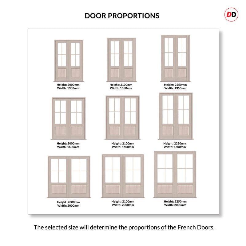 Made to Measure External Ascot Traditional French Doors - 57mm Thick ...