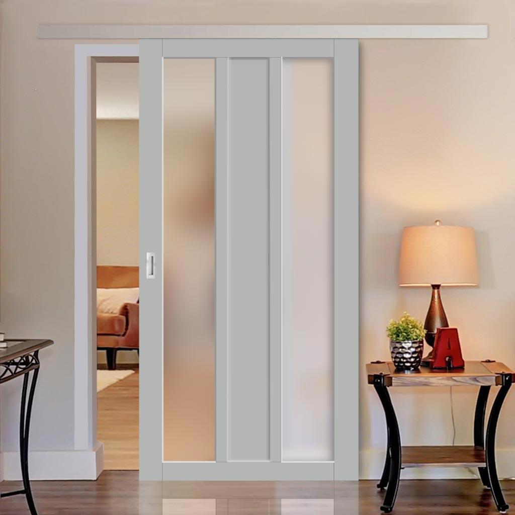 Single Sliding Door & Premium Wall Track - Eco-Urban® Avenue 2 Pane 1