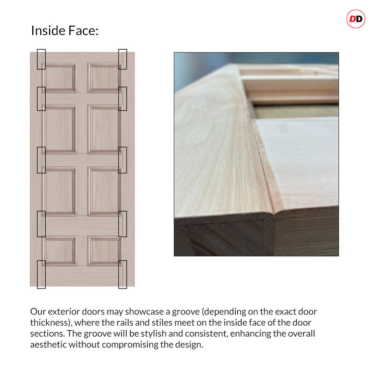 Exterior Georgian Bird 8 Panel Made to Measure Front Door - 57mm Thick ...