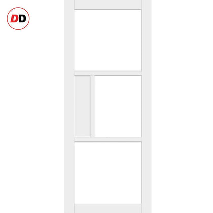 Breda 3 Pane Solid Wood Internal Door UK Made DD6439G Clear Glass - Ec ...