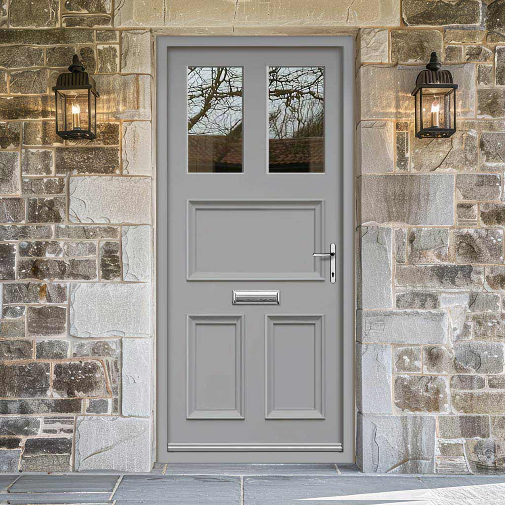 Exterior Victorian Arran 2L 3P Front Door and Frame - Colour and Glass