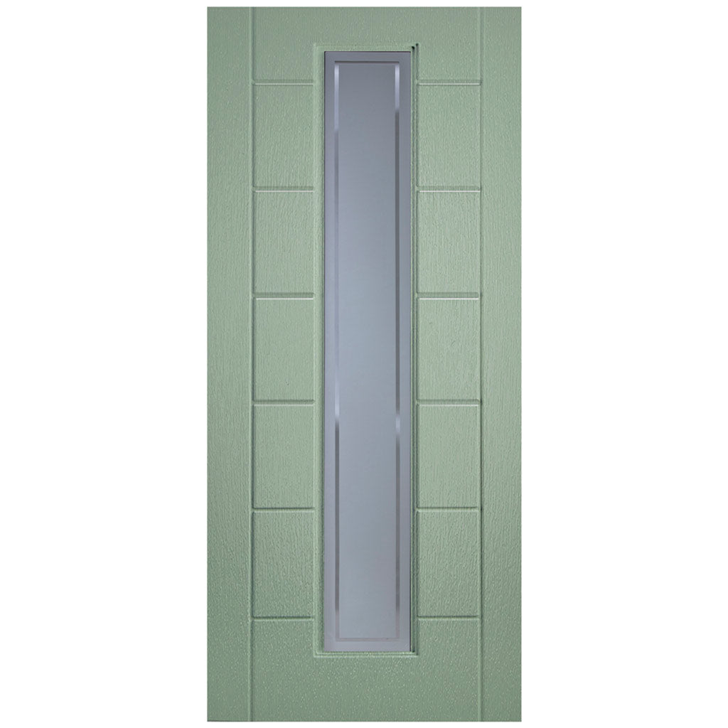 Cairngorm Chartwell Green Lightly Grained Internal PVC Door - Clear Li