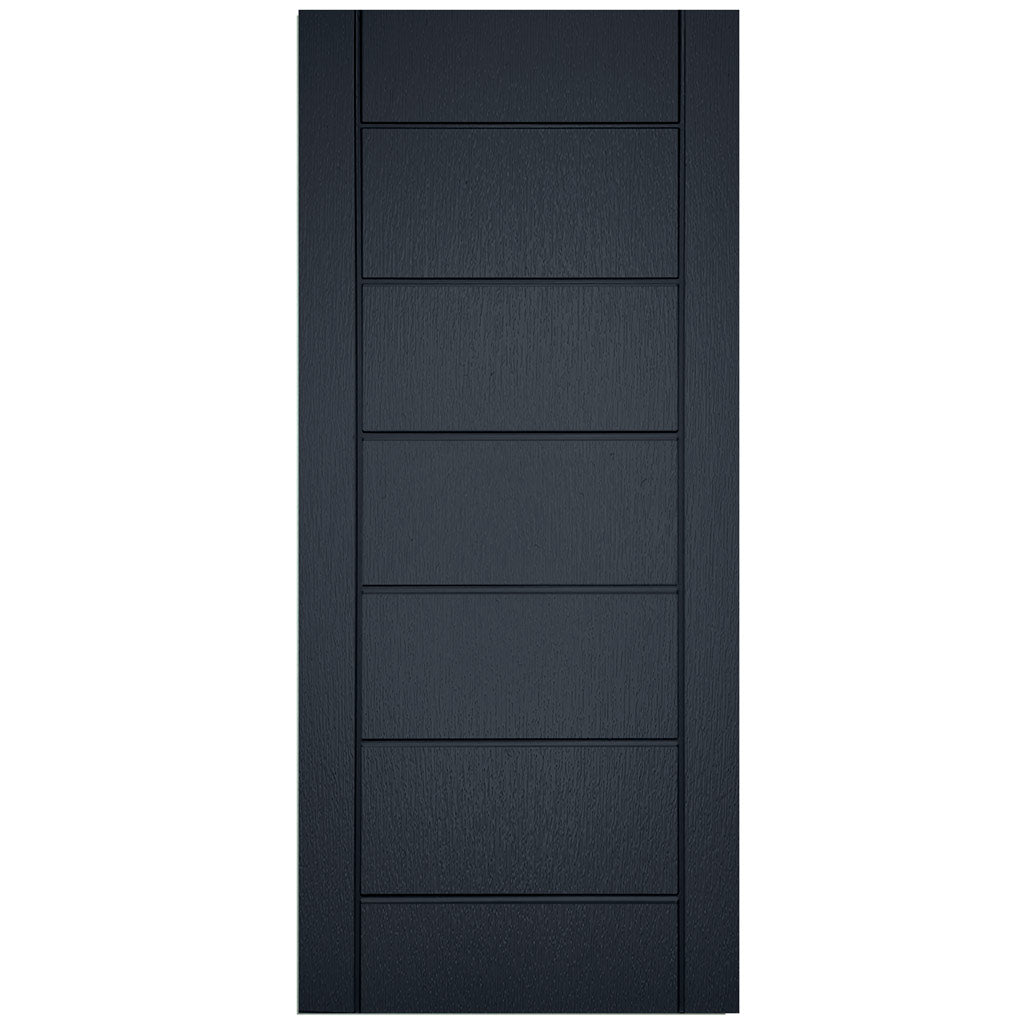 Carolina Anthracite Grey Grained Internal PVC Door