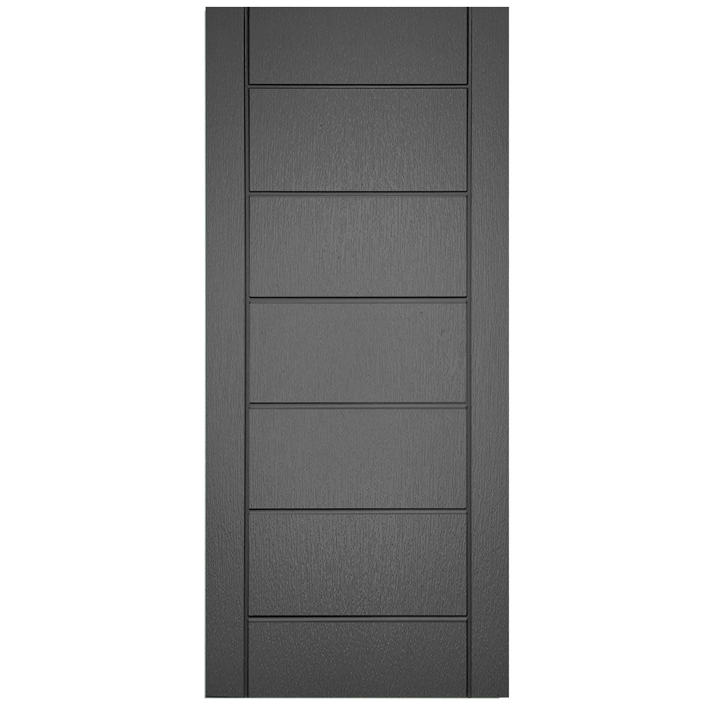Carolina Slate Grey Grained Internal PVC Door