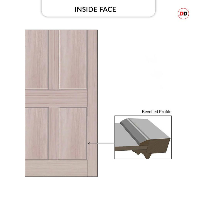 Exterior Colonial 4 Panel Front Door and Frame - Colour Options ...