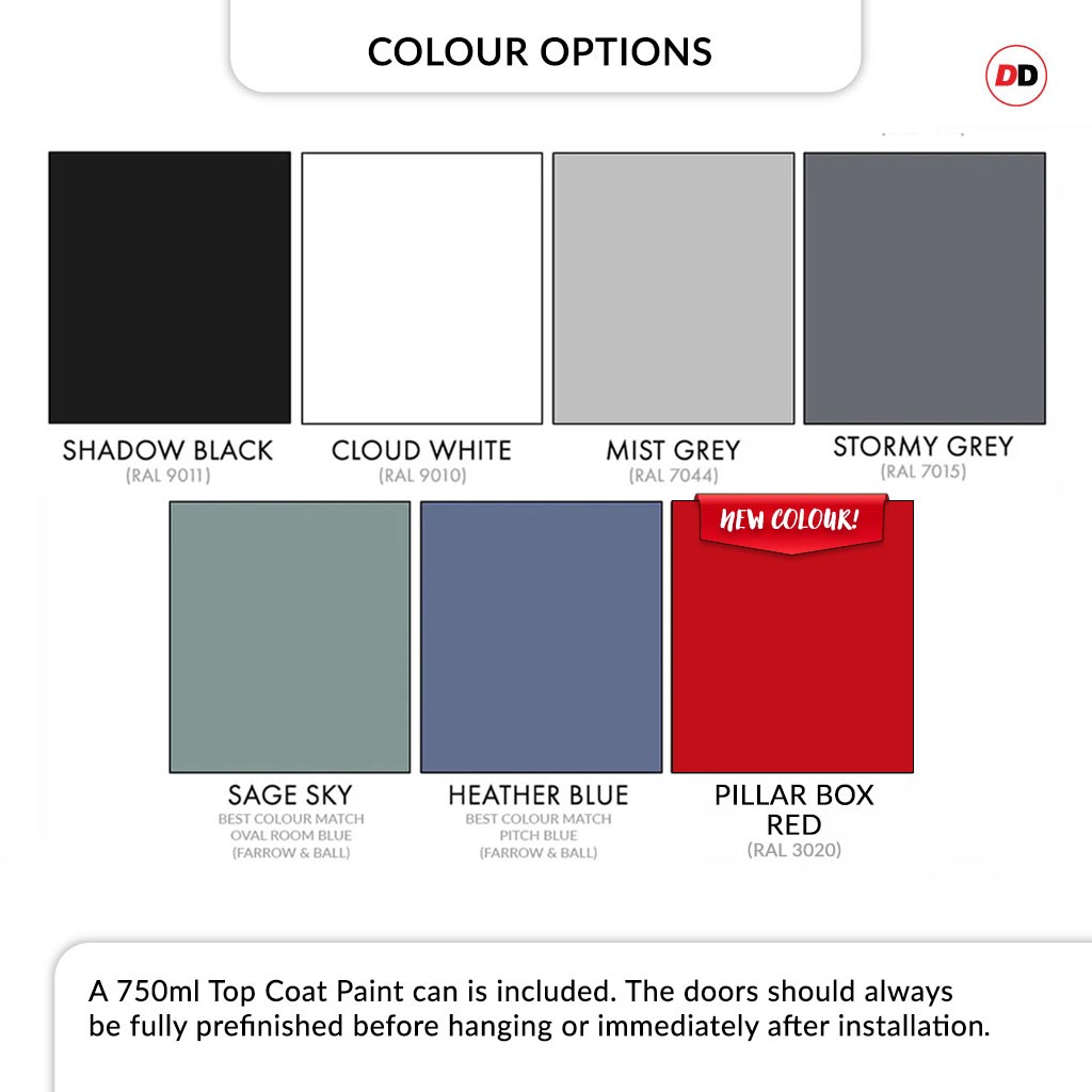 Exterior Arran Made to Measure 5 Panel Front Door - 45mm Thick - Seven ...