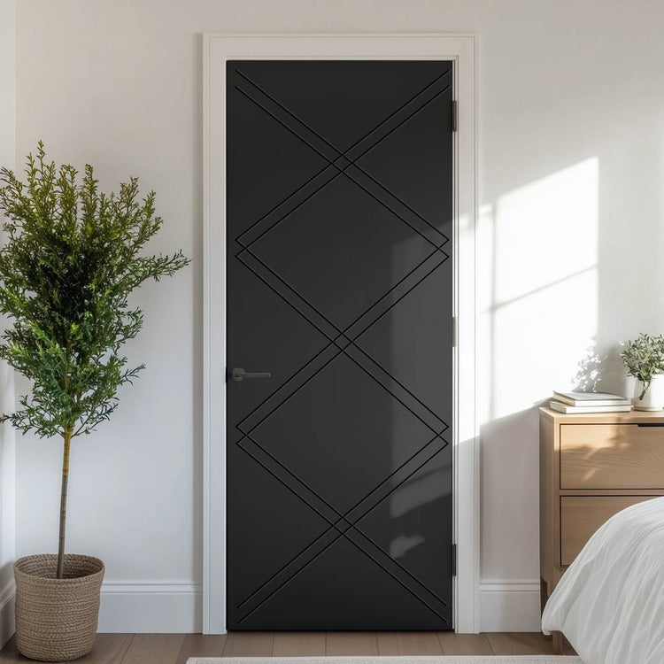 V-Line® Grooved Flush Door V003 - Premium Primed - Six Colour Options ...
