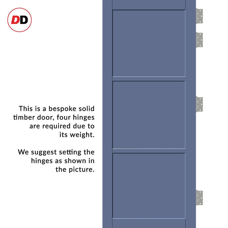 Manchester 3 Panel Solid Wood Internal Door UK Made DD6305 - Eco-Urban ...