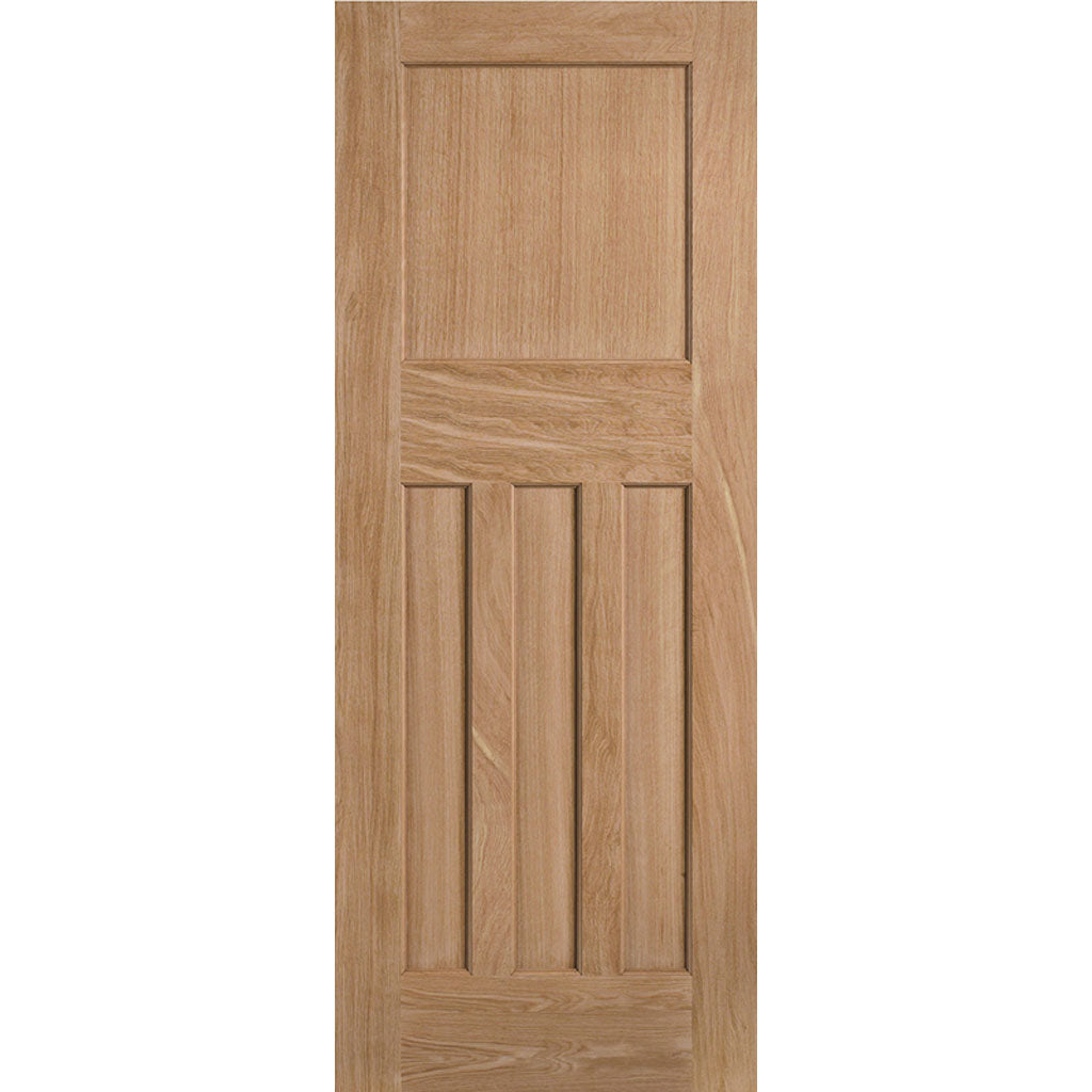 Top Mounted Black Sliding Track & Door - DX30's Panel Oak Internal Doo