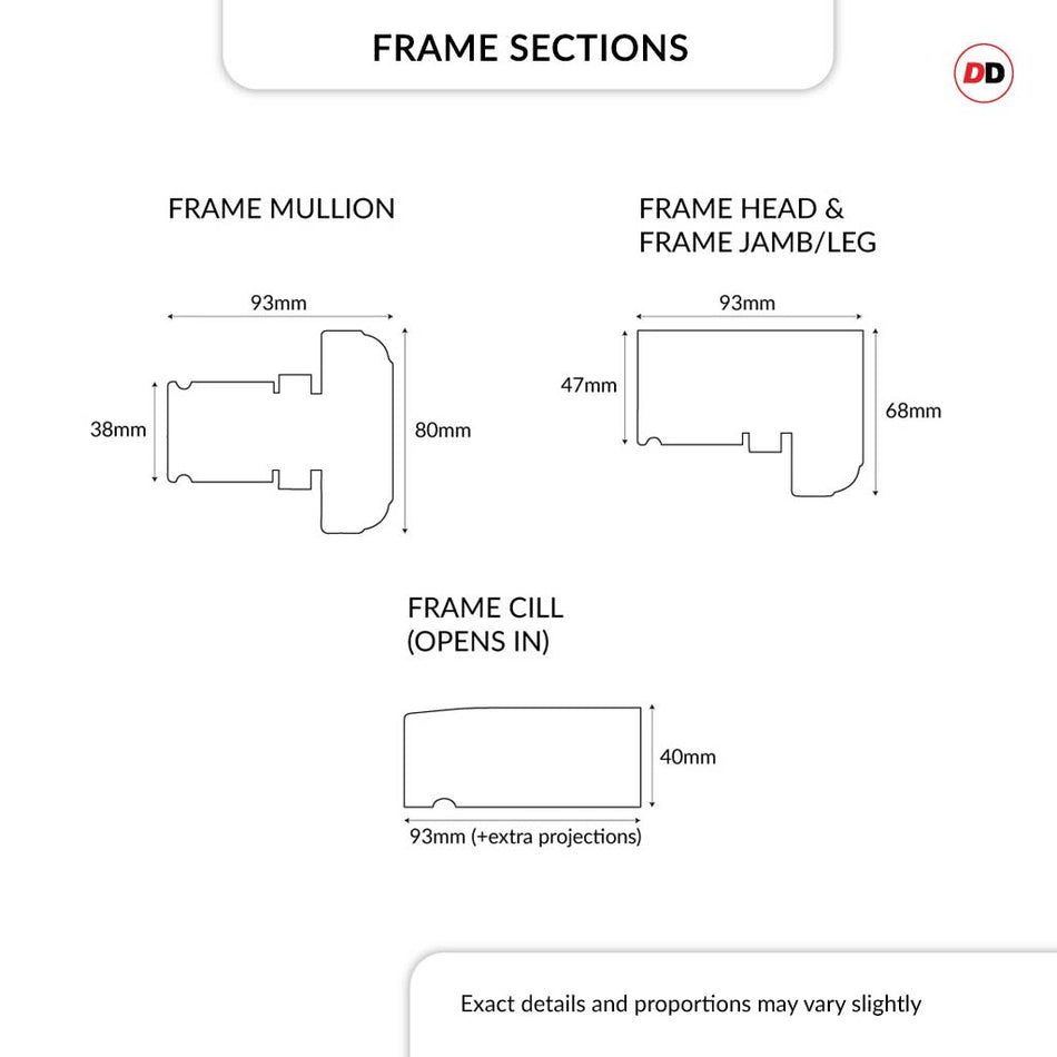 Exterior Colonial 2L 2P Front Door with Two Sidelights - Customisable ...