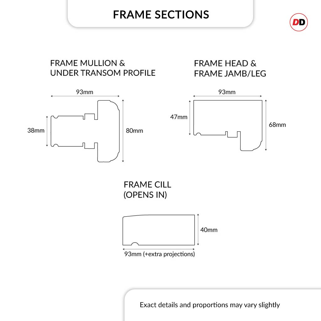 Exterior Colonial 4L 2P Front Door with Two Sidelights & Transom - Cus