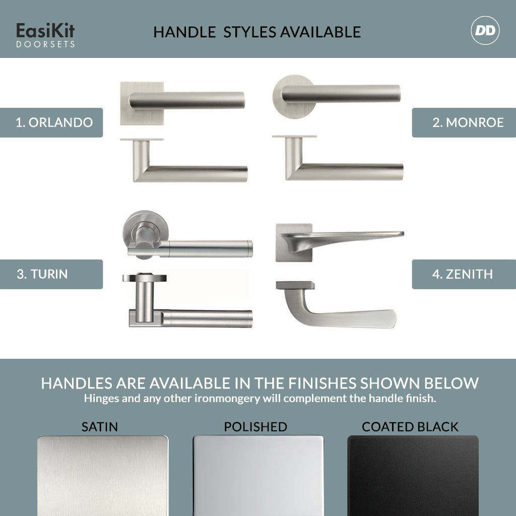 EasiKit Internal Door and Frame Kit - All Fittings Included - Ely Whit