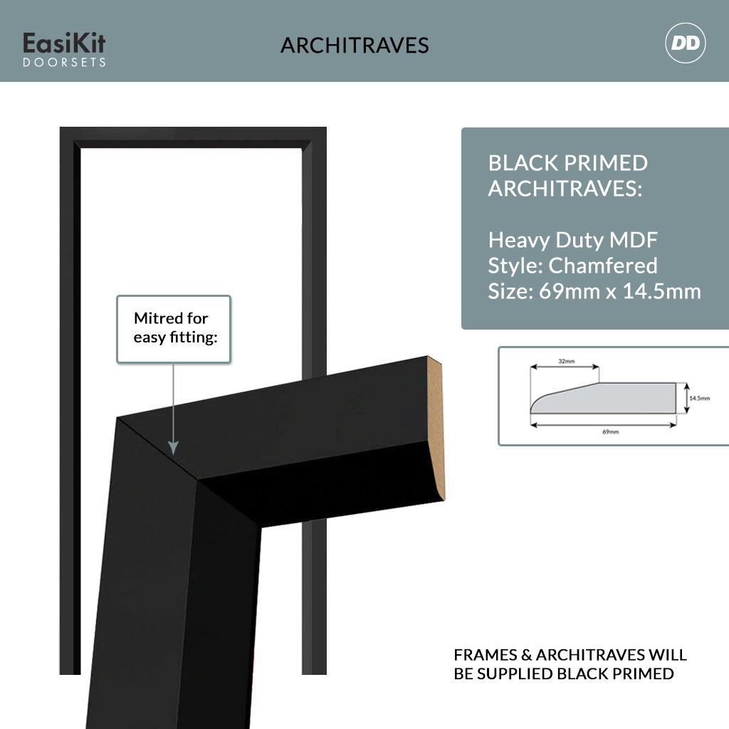 EasiKit Internal Door and Frame Kit - All Fittings Included - Brooklyn