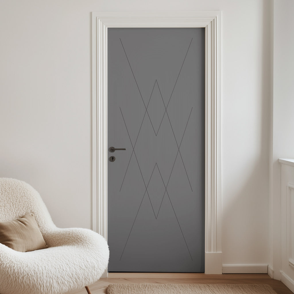 Fire Line V077-FD Fire Rated Interior Door - Premium Primed - Six Colo