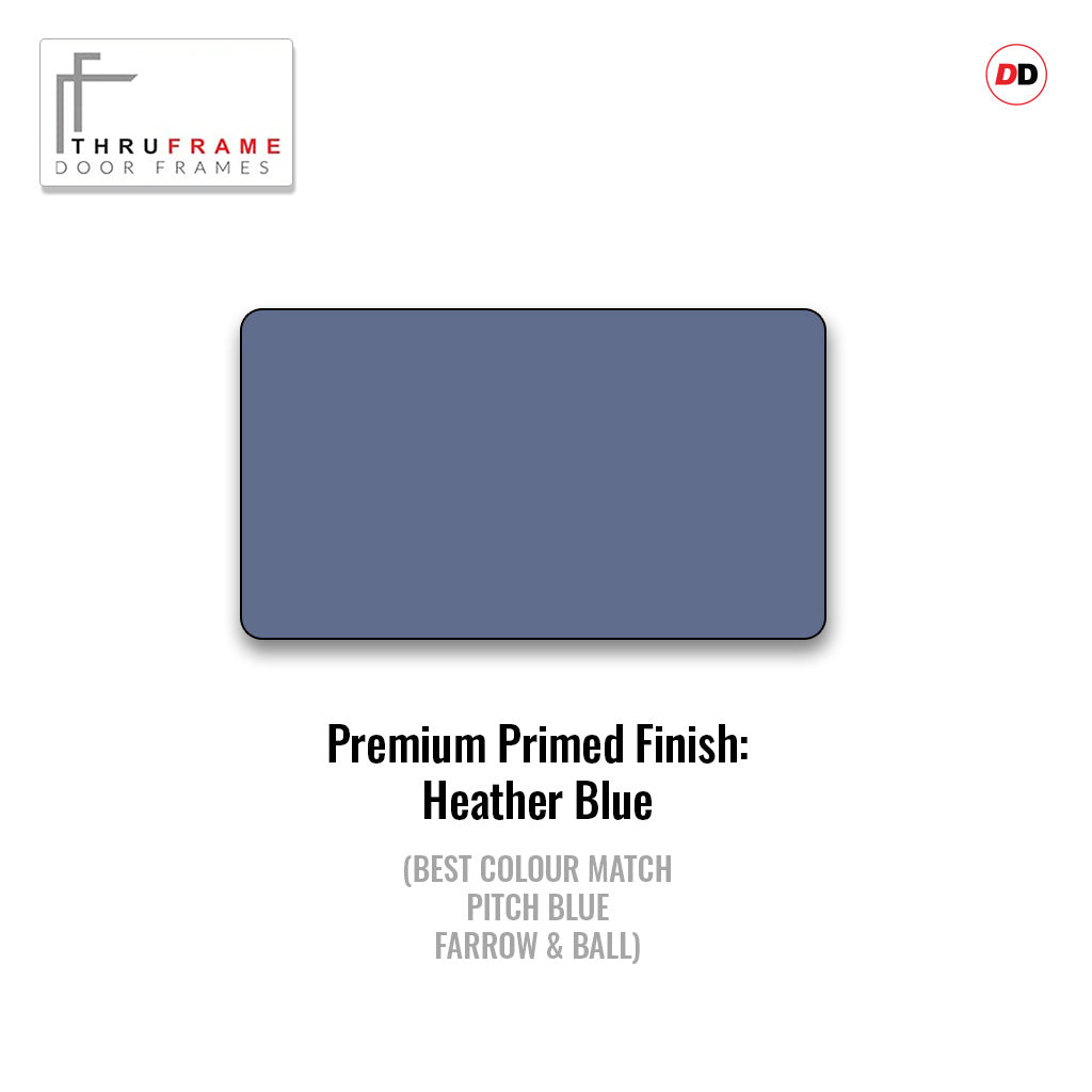 Single Fire Door Frame Kit in Heather Blue Primed MDF - Suits 30 Minut