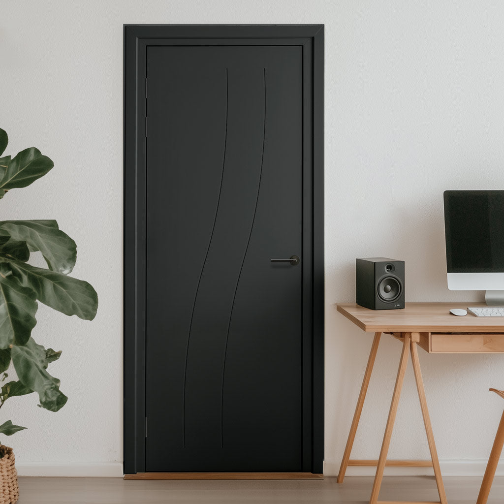 Fire Line V076-FD Fire Rated Interior Door - Premium Primed - Six Colo