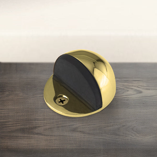 Pro Wall Mounted Door Stop - Matt Black - 30x70mm