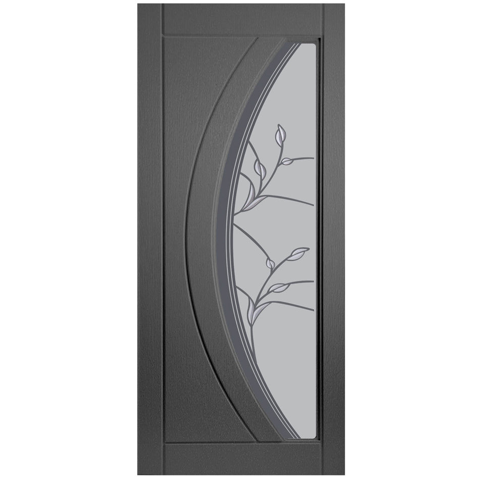 Gemini Slate Grey Lightly Grained Internal PVC Door - Twilight Style S ...