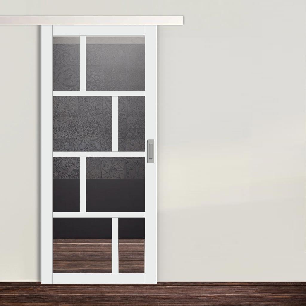 Single Sliding Door & Premium Wall Track - Eco-Urban® Kochi 8 Pane Doo