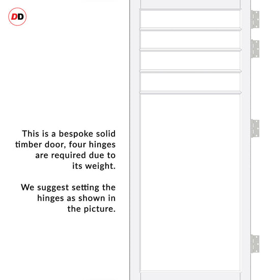 Drake Solid Wood Internal Door Pair UK Made DD0108C Clear Glass - Clou ...