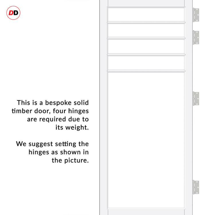 Drake Solid Wood Internal Door Pair UK Made DD0108C Clear Glass - Clou ...