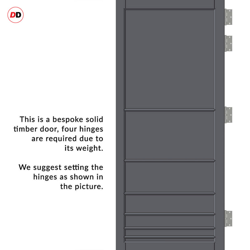 Chord Panel Solid Wood Internal Door UK Made DD0110P - 7 Colour Option ...