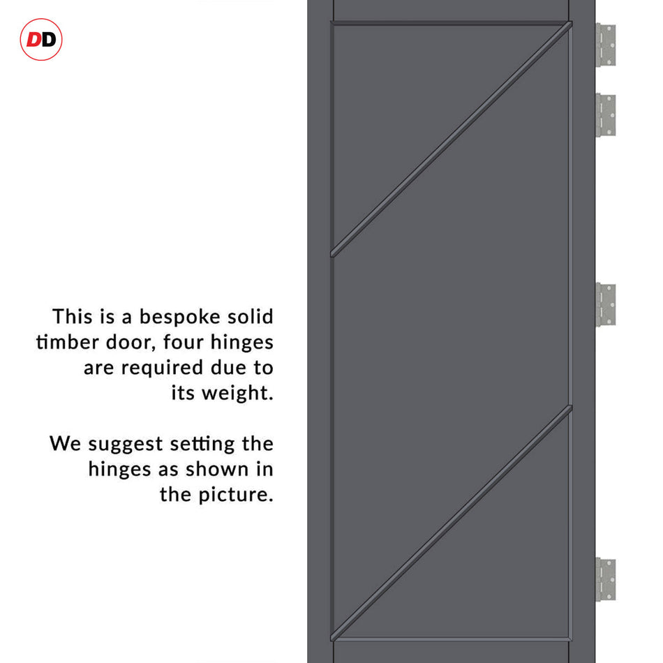 Aria Panel Solid Wood Internal Door Pair UK Made DD0124P - Stormy Grey ...