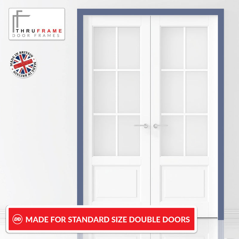 Made to Size Thruframe Interior Heather Blue Primed Door Lining Frame ...