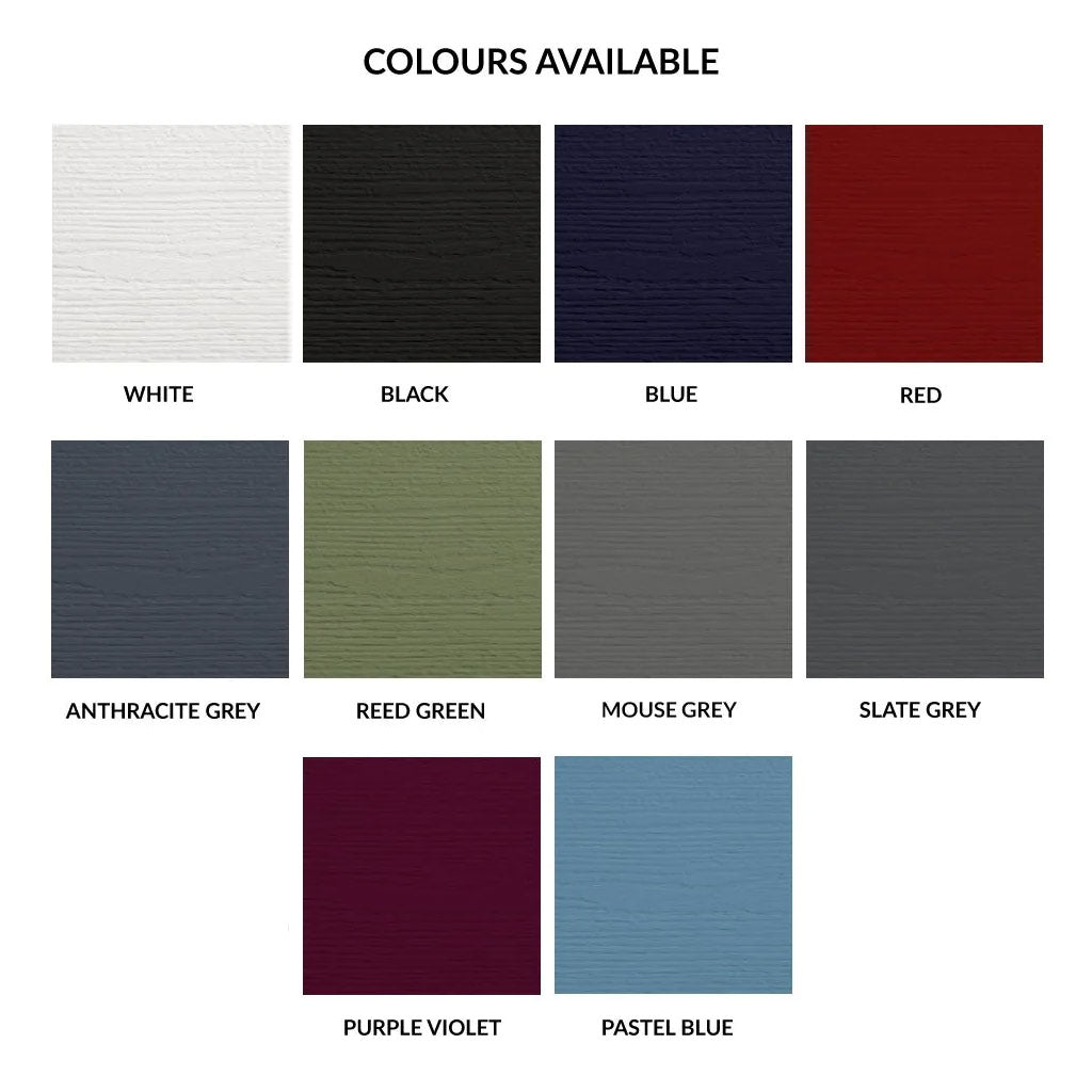 Composite Fire Front Door Set - Esprit Solid - Shown in Blue