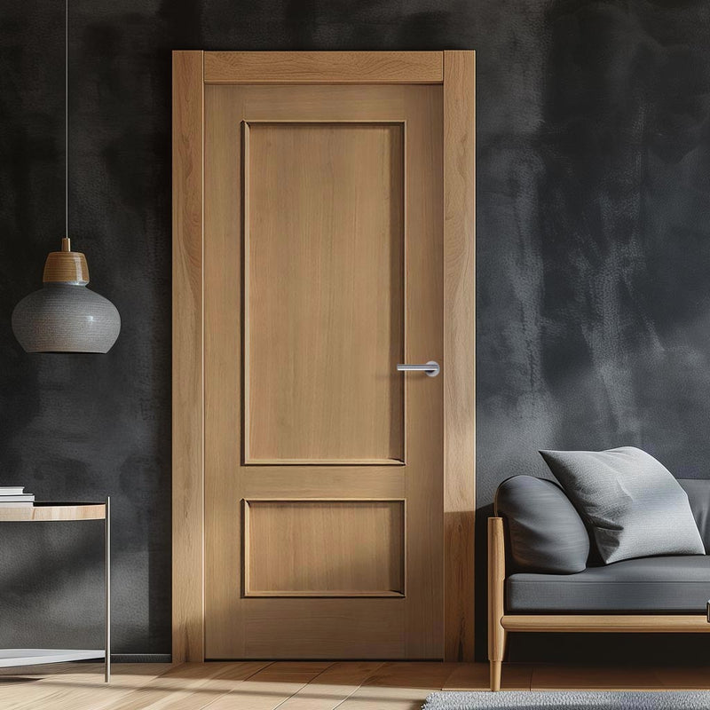 Murcia Oak Panel Internal Door - 1/2 Hour Fire Rated - Prefinished ...