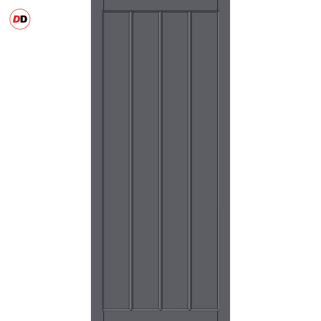 Urban Lite® - Adiba Panel Door DD0106P - Dark Grey Premium Primed - Be