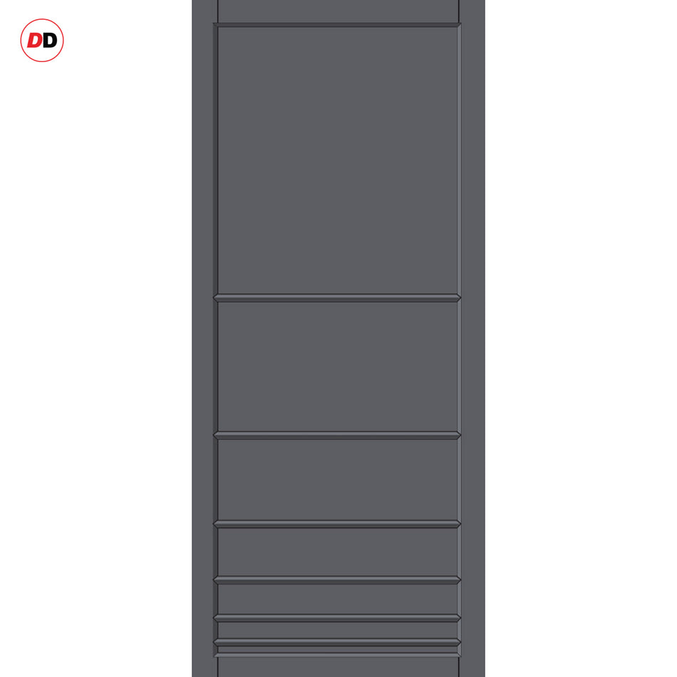 Chord Panel Solid Wood Internal Door UK Made DD0110P - 7 Colour Option ...