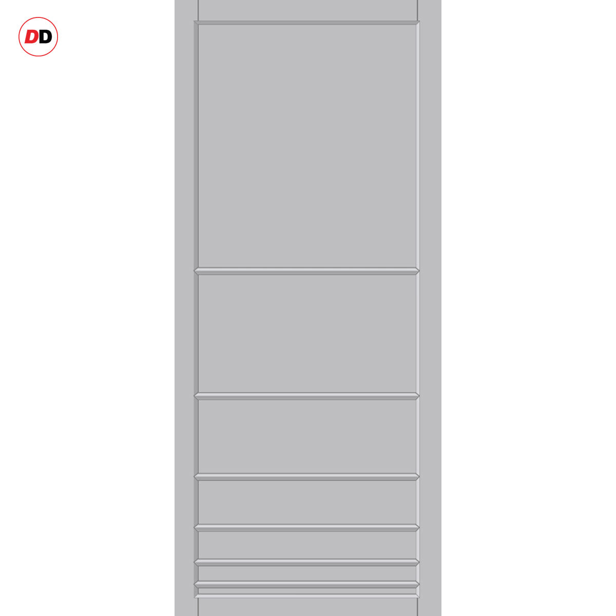 Chord Panel Solid Wood Internal Door Pair UK Made DD0110P - Mist Grey ...