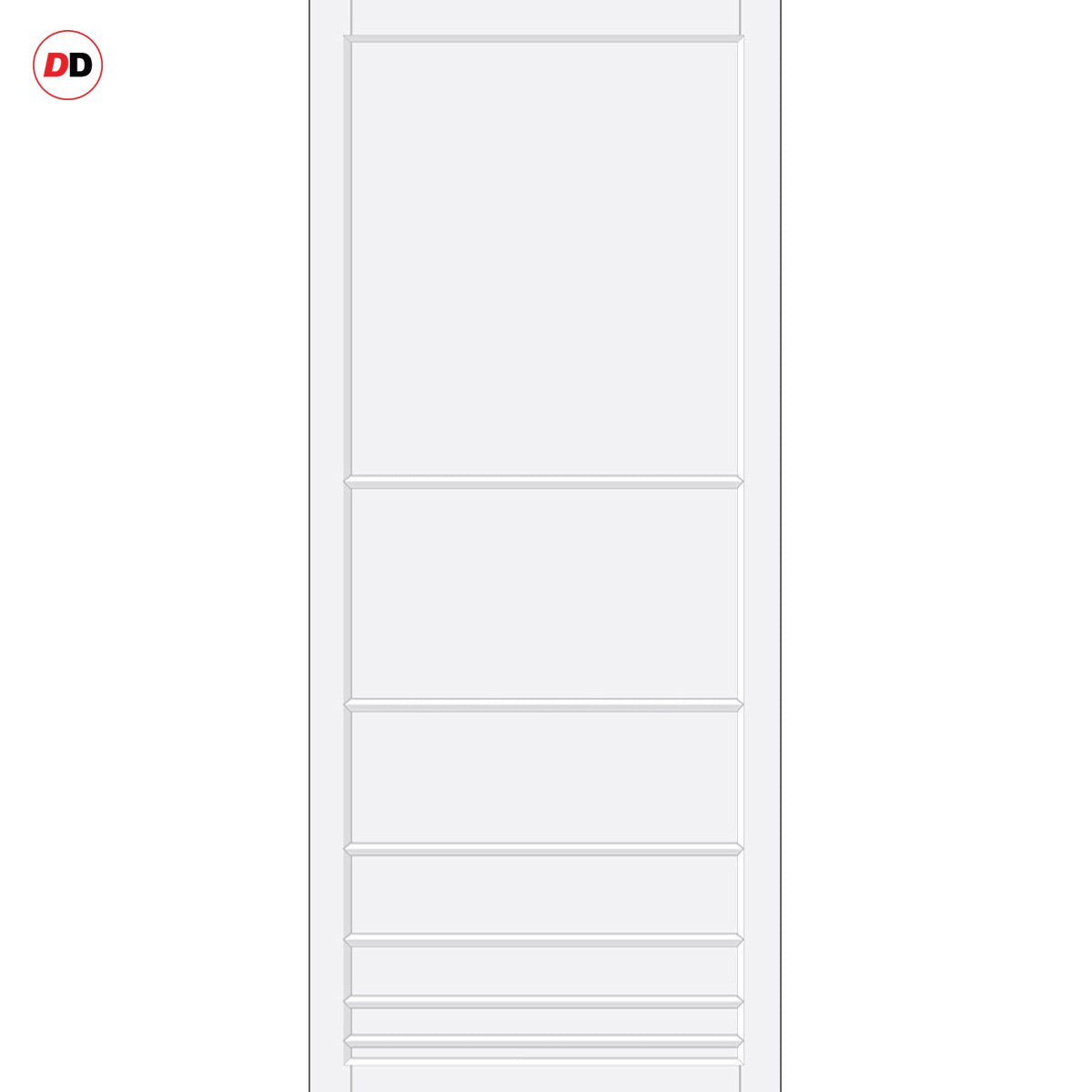Chord Panel Solid Wood Internal Door Pair UK Made DD0110P - Cloud Whit ...