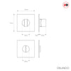 Orlando Thumb Turn - Satin Stainless Steel – Direct Doors