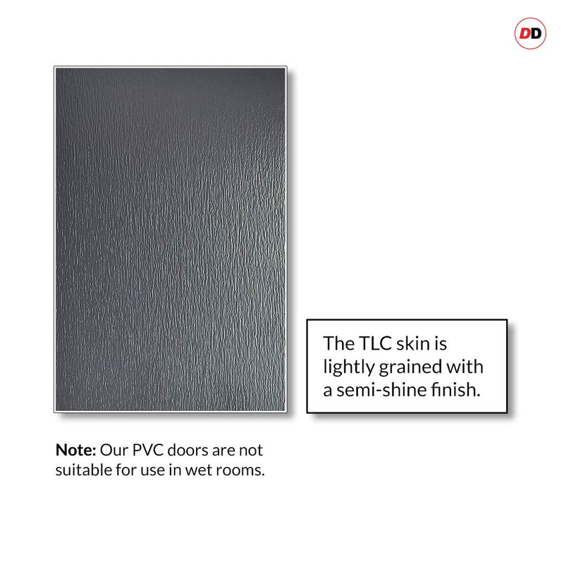 Samantha Slate Grey Grained Internal PVC Door – Direct Doors