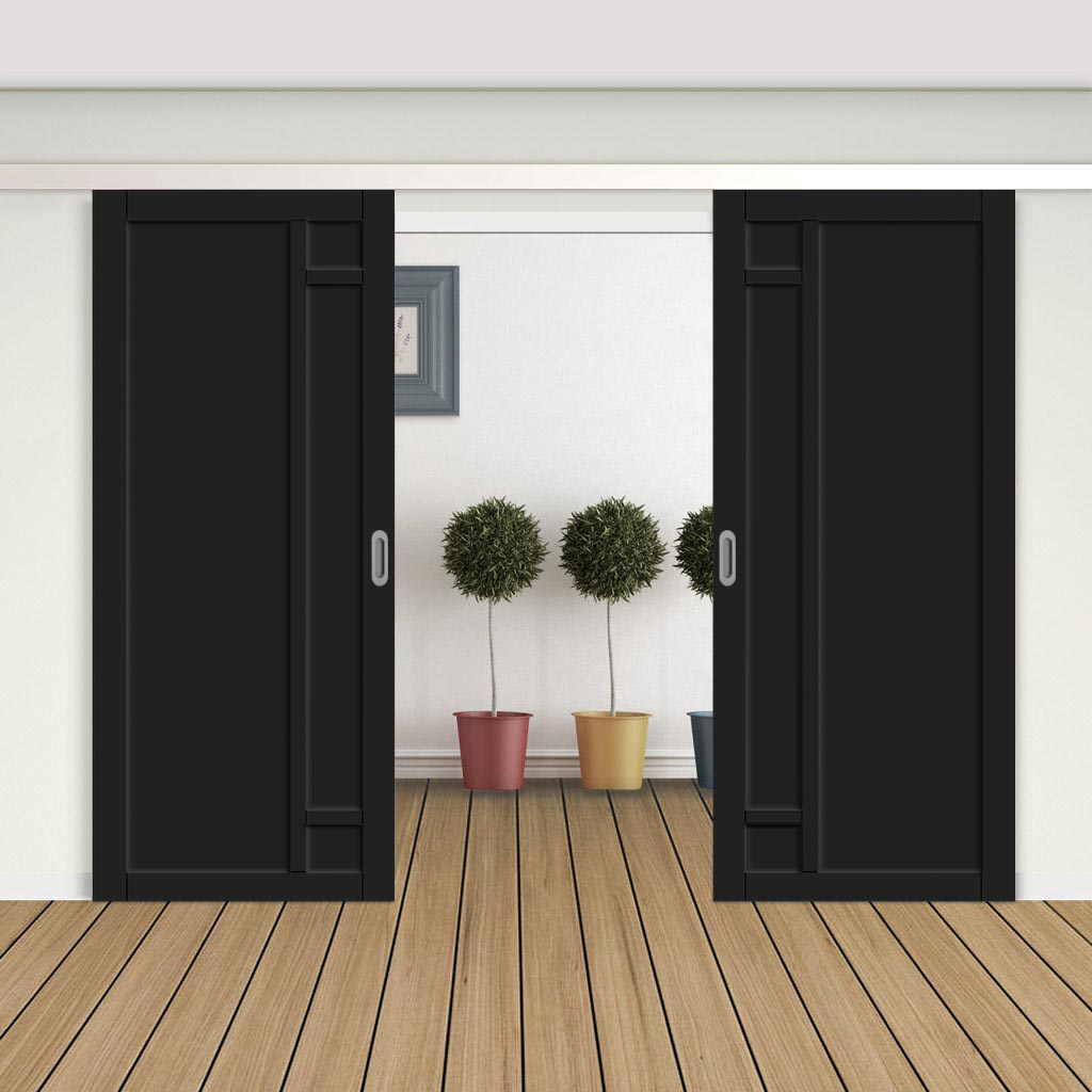 Double Sliding Door & Premium Wall Track - Eco-Urban Suburban 4 Panel