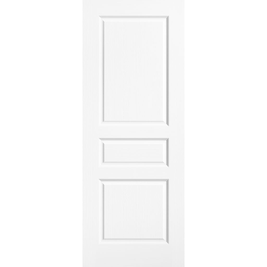 Textured White Primed 3 Panel Internal Door