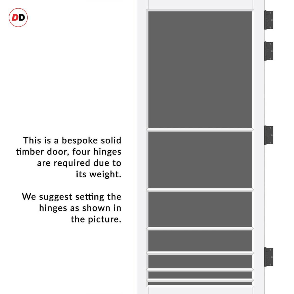 Chord Solid Wood Internal Door Pair UK Made DD0110T Tinted Glass - Clo ...