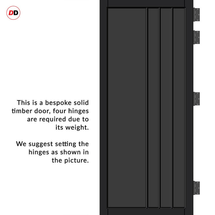 Tula Solid Wood Internal Door Pair UK Made DD0104T Tinted Glass - Shad ...