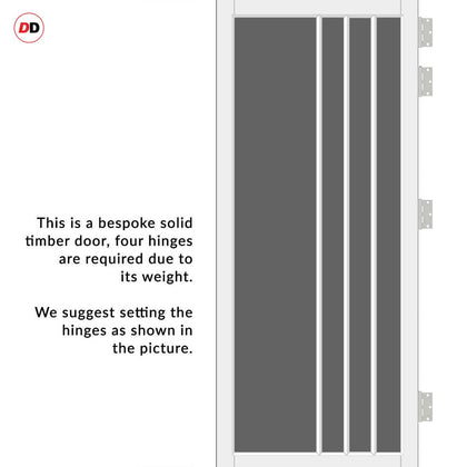 Tula Solid Wood Internal Door Pair UK Made DD0104T Tinted Glass - Clou ...