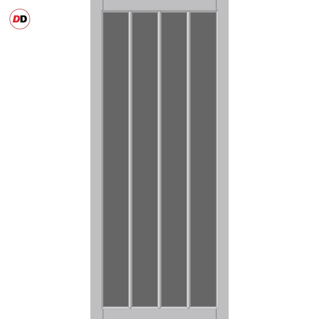 Urban Lite® - Adiba Door Pair DD0106T Tinted Glass - Light Grey Premiu