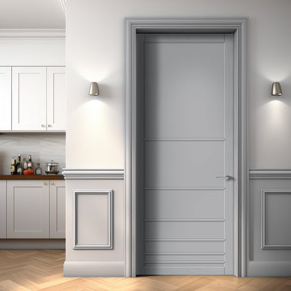 Chord Panel Solid Wood Internal Door UK Made DD0110P - 7 Colour Option ...