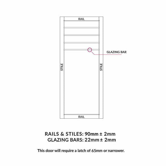 Drake Panel Solid Wood Internal Door Pair UK Made DD0108P - Mist Grey ...