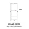 Chord Panel Solid Wood Internal Door Pair UK Made DD0110P - Cloud Whit ...