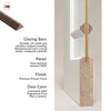 Chord Panel Solid Wood Internal Door Pair UK Made DD0110P - Cloud Whit ...