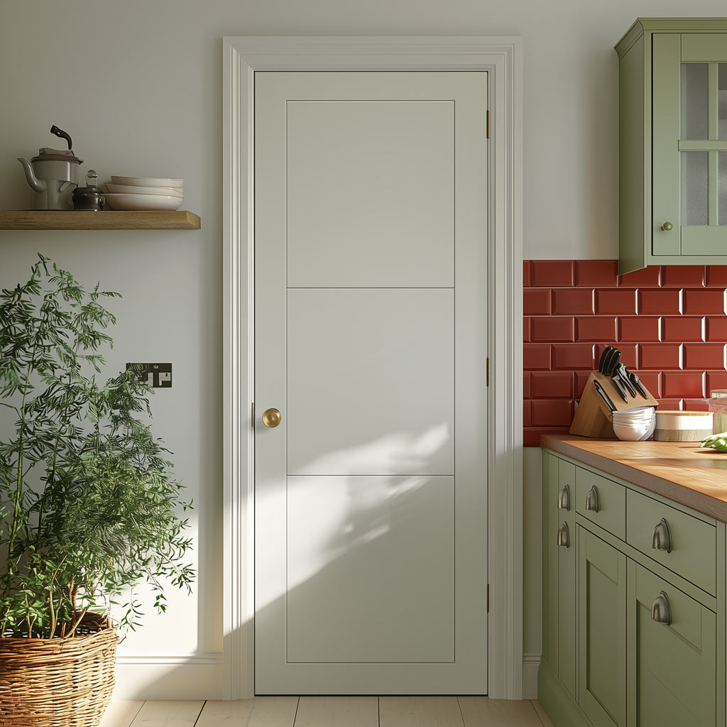 Fire Line V085-FD Fire Rated Interior Door - Premium Primed - Six Col